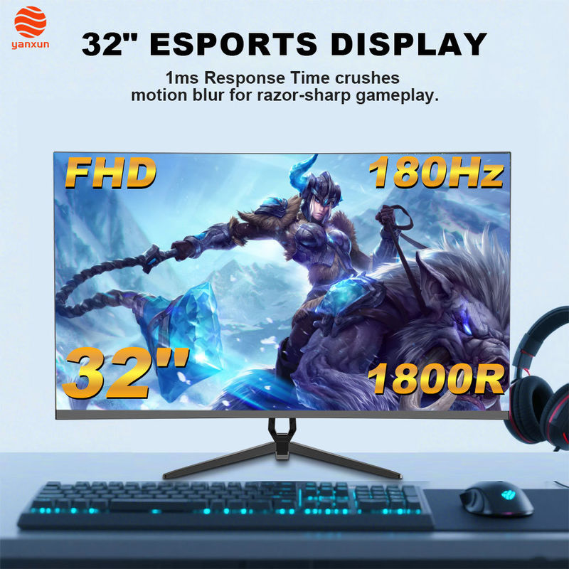 32 Inch QHD Resolution Gaming Monitor 99% SRGB Ultrawide 180Hz Computer ...