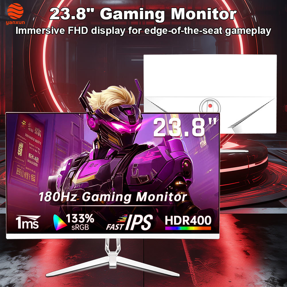 1080P 23.8 Inch 180Hz Gaming Monitor IPS Panel 99% SRGB With Immersive ...